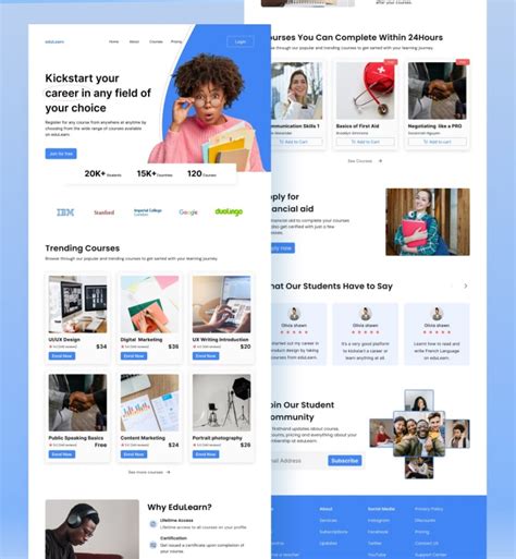 Design Clean Ui Ux Landing Page Website Designer By Nocodelr Fiverr