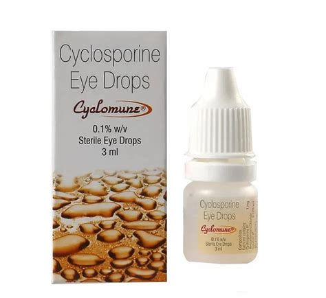 Cyclosporine Ophthalmic Emulsion Eye Drops Packaging Type Bottle At