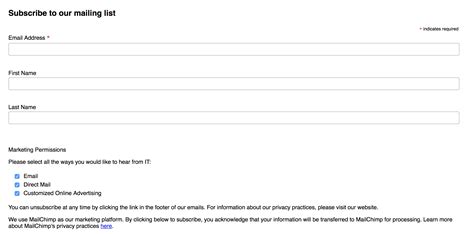 How To Create Form Mailchimp Register Form ギークスグロース