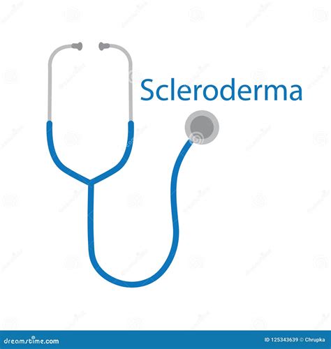 Scleroderma Word And Stethoscope Icon Stock Vector Illustration Of Stethoscope Medical 125343639