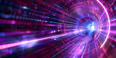 Cuttingedge Ai Using Quantum Computing In A Digital Data Tunnel Concept