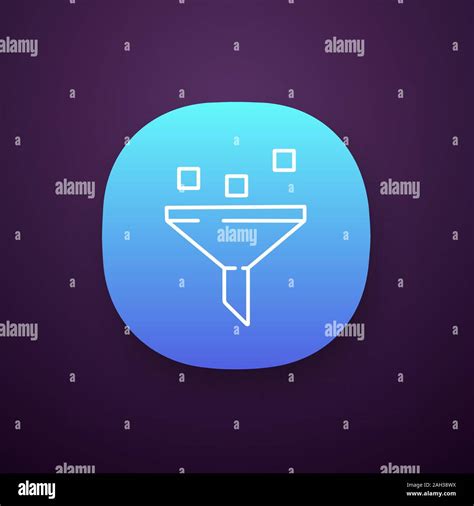Data Filtering System App Icon Machine Learning Process Data Mining