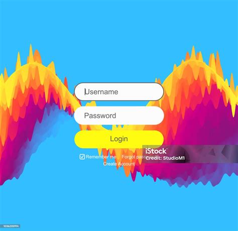 로그인 사용자 인터페이스입니다 현대 스크린 모바일 애플 리 케이 션 및 웹 디자인을 위한 디자인 그라데이션 배경입니다 웹사이트