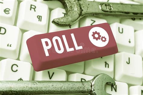 Conceptual Display Poll Business Showcase Record Of The Number Of