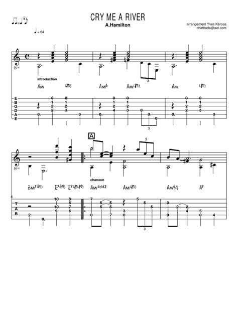 Jazz Standards Cry Me A River Pdf