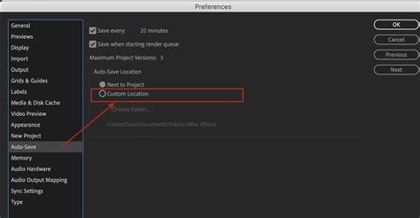 Solved Cant Find After Effects Autosave Folder Adobe Product Community