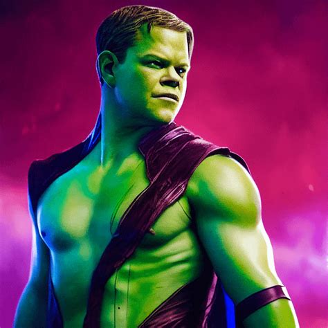 Matt Damon As Marvel R Midjourney
