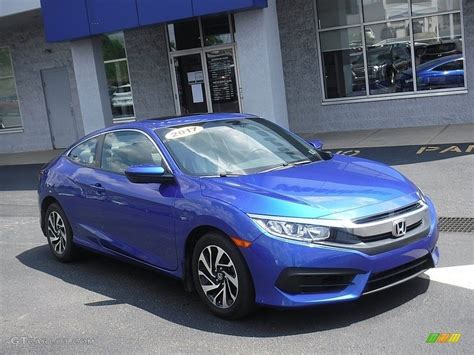 2017 Aegean Blue Metallic Honda Civic Lx P Coupe 138800487 Photo 16