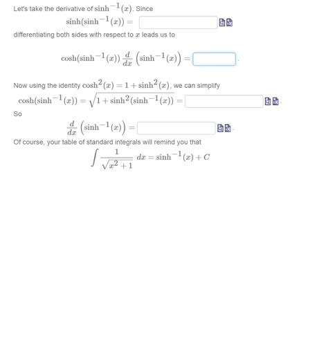 Solved As We Saw In The Video The Hyperbolic Trigonometric