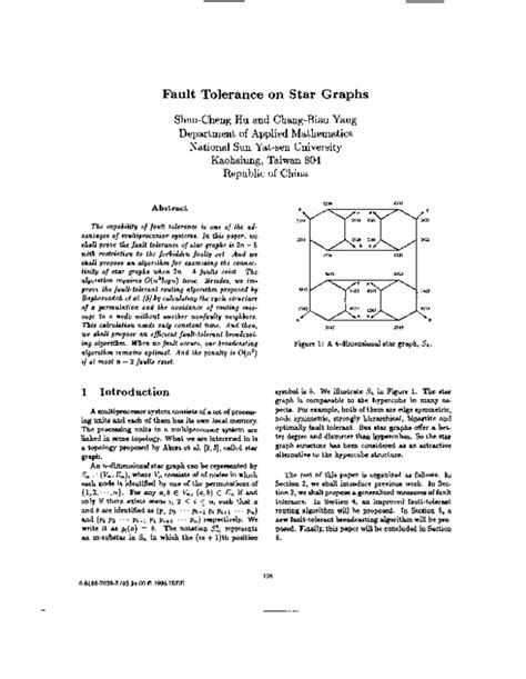Pdf Fault Tolerance On Star Graphs