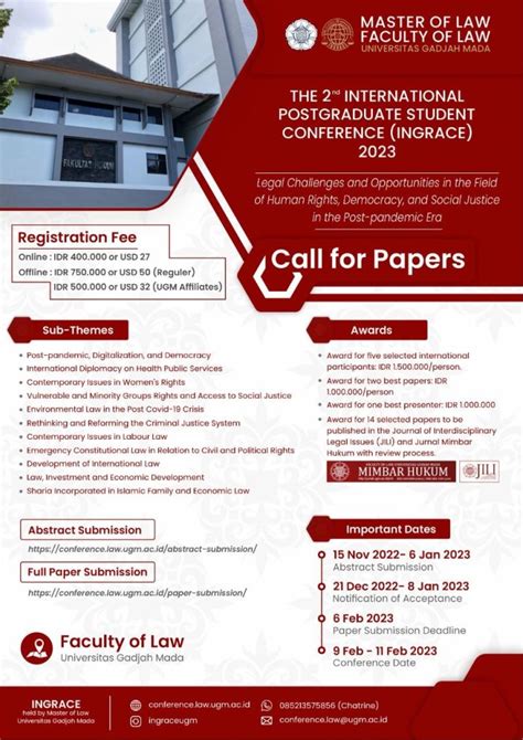 [call For Papers] Fakultas Hukum Universitas Gadjah Mada