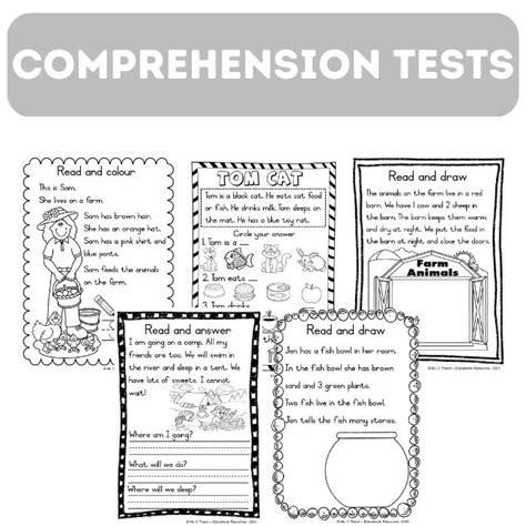 Grade 1 Comprehension Tests • Teacha Worksheets Library