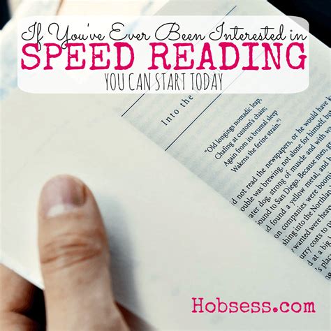 Speed Reading Hobsess Get Ready To Start Your New Hobby