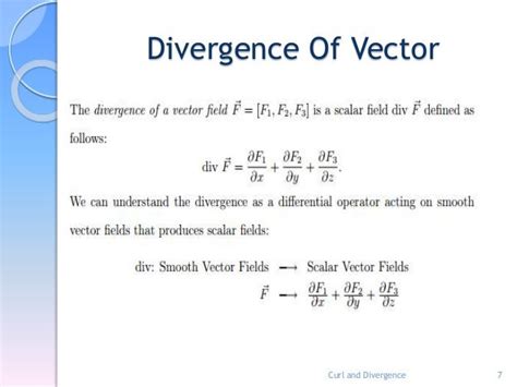 divergence and curl