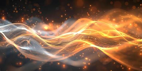 Highresolution Art And Ai Vibrant Abstract Sound Wave Particle Background Concept Artificial