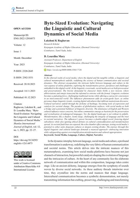 Pdf Byte Sized Evolution Navigating The Linguistic And Cultural Dynamics Of Social Media
