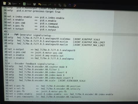 Analog Servo Drive Enable Page LinuxCNC