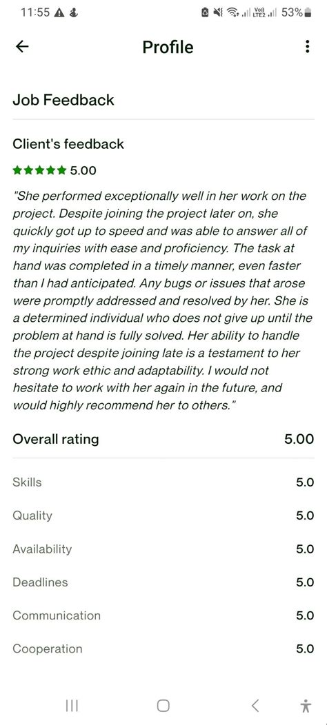 Freelance Webdeveloper Opentowork Professionalism Upwork Nashra Ghaffar