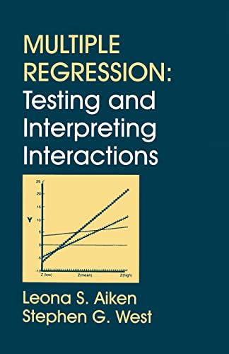 Multiple Regression Testing And Interpreting Interactions Aiken