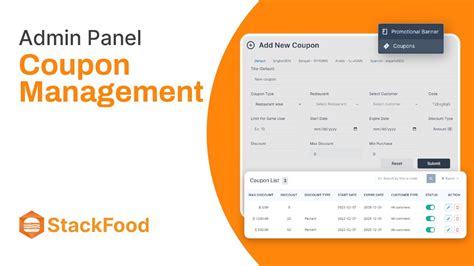 How To Create A Coupon In Stackfood Admin Panel 6amtech Youtube