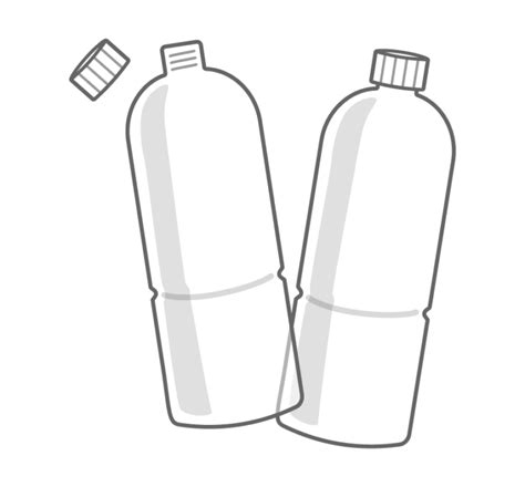 空のペットボトルのイラスト フリー素材 イラストミント