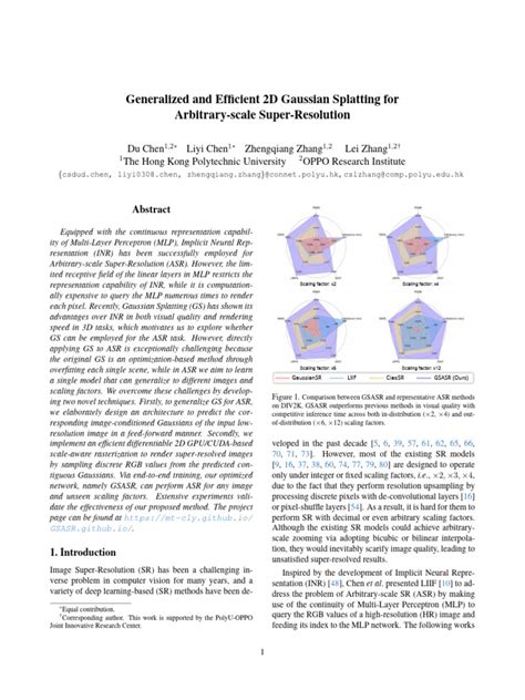 Generalized And Efficient 2d Gaussian Splatting For Pdf Speech
