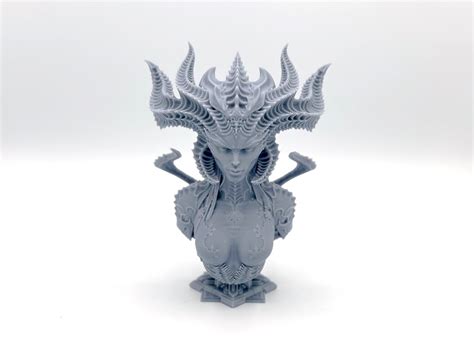 Diablo Lilith 3d Printed Resin Bust Kit Etsy