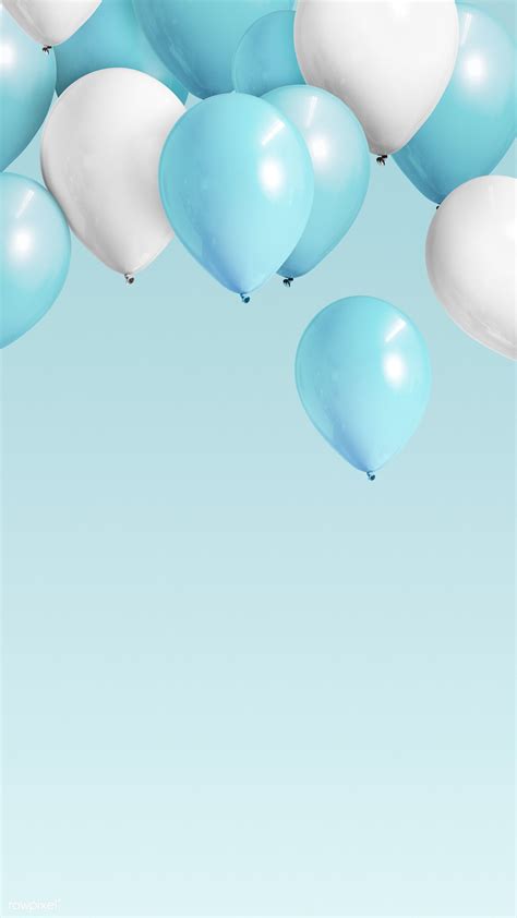 Blue Balloons Wallpaper