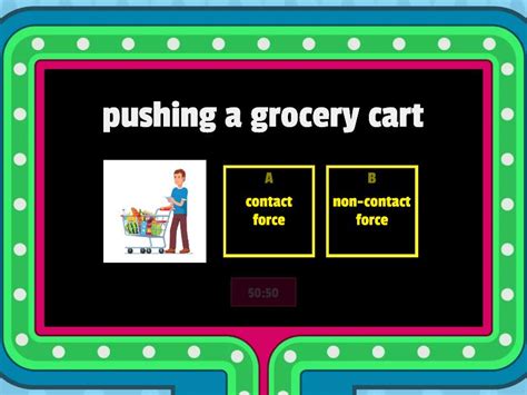 Contact Force Or Non Contact Force Gameshow Quiz