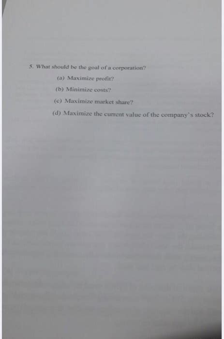 Solved Multiple Choice Questions Tick The Correct Answer