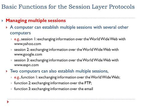 Session Layer Examples