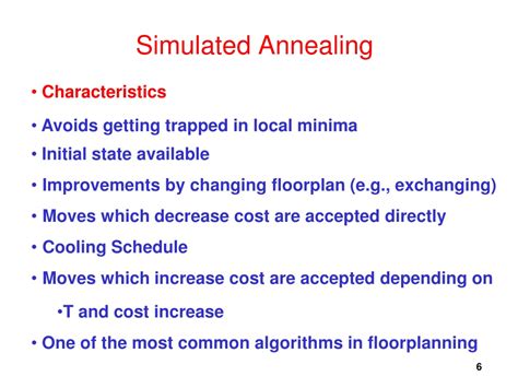 Ppt Efficient Floorplan Optimization Using Simulated Annealing