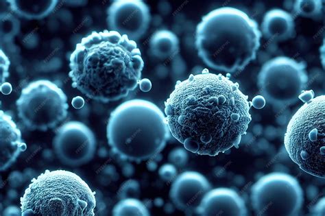 Germs And Bacteria Under A Microscope