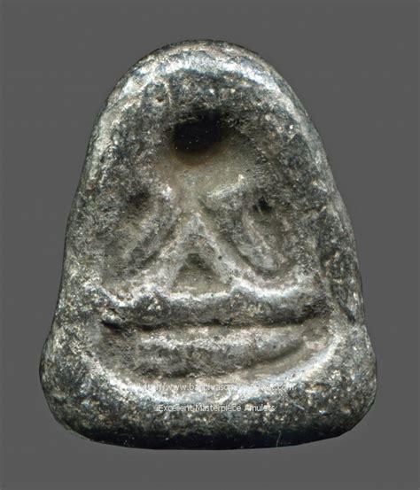 หลวงพ่อแก้ว วัดเครือวัลย์ พระปิดตา หลังแบบ เนื้อตะกั่ว จ ชลบุรี Excellent Masterpiece Amulets