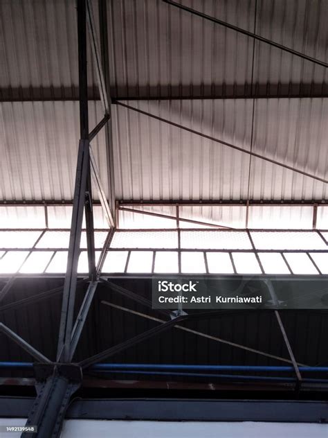 Roof Framework Made Of Iron And Steel At The Poncol Station In Semarang