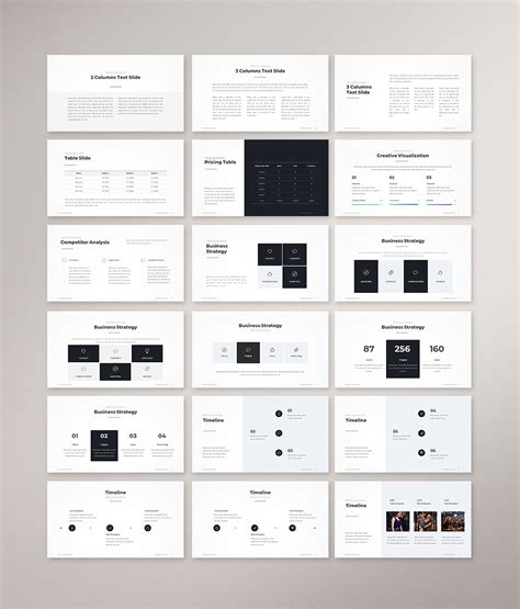 비주얼 비즈니스 Ppt 템플릿 깔끔한 Ppt 템플릿 다운로드