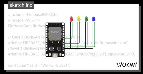 Led4 Wokwi Esp32 Stm32 Arduino Simulator