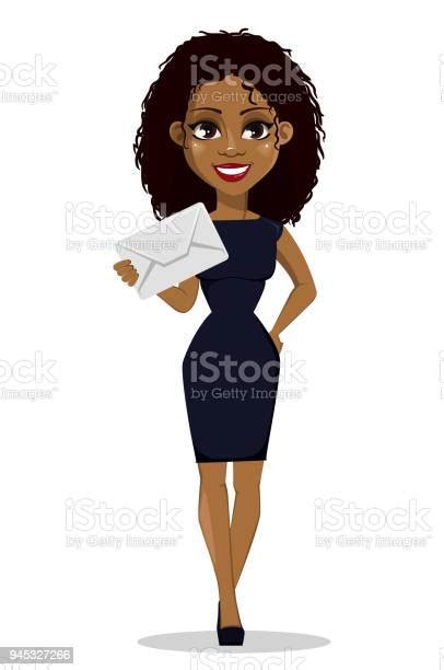 아프리카계 미국인 여성 사업가 개념에 대한 스톡 벡터 아트 및 기타 이미지 개념 경영자 공란 Istock