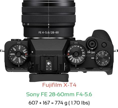 Fujifilm X T4 Camera And Sony Fe 28 60mm F4 5 6 Lens