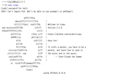 Scapy 사용방법 Sniffing