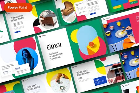 Fitbar — Шаблон Powerpoint для бизнеса Шаблоны презентаций Включая яркий и чистый Envato