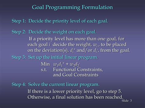 Ppt Chapter 14 Goal Programming Powerpoint Presentation Free