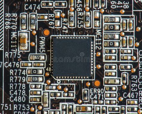 Microprocessor Chip Stock Image Image Of Green Communication 6720213