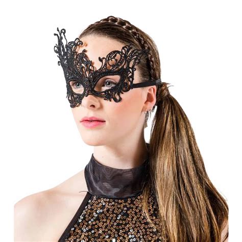 Black Lace Masquerade Mask Duchess