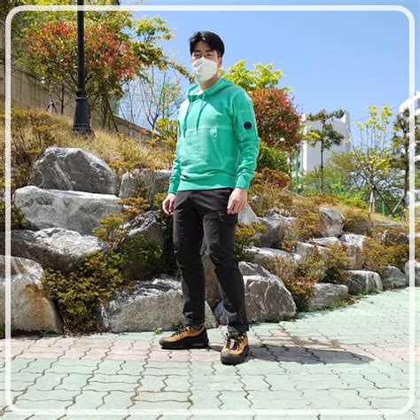 남자 데일리룩 출근룩~ 씨피컴퍼니 후염워싱 후드로 봄 코디 Ootd 네이버 블로그