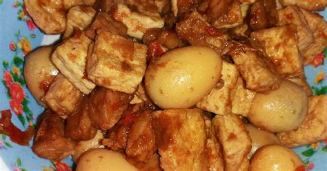 Resep Telur Puyuh Mix Tahu Tempe Bumbu Kecap Oleh Azaya Cookpad
