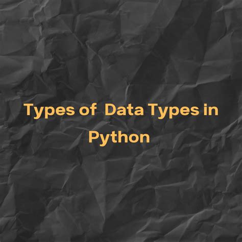Different Data Types In Python Explained In Simple Way By Pothula