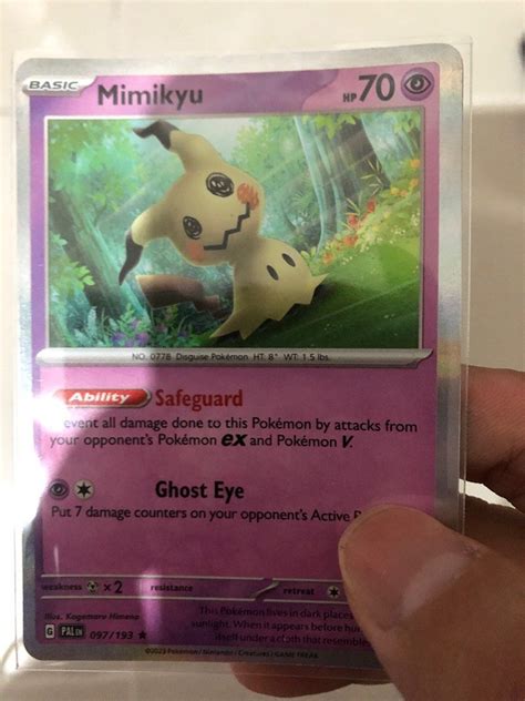 Pokemon Card Mimikyu Hobbies And Toys Toys And Games On Carousell
