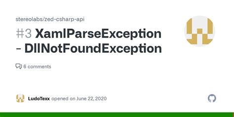 Xamlparseexception Dllnotfoundexception · Issue 3 · Stereolabszed