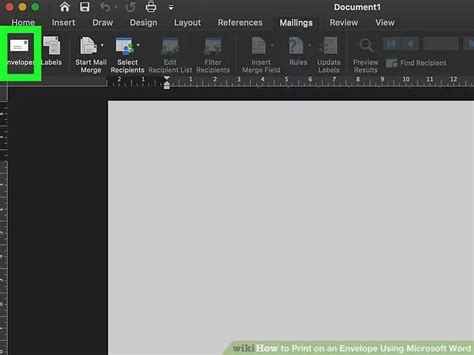 how to print on an envelope using microsoft word with pictures artofit